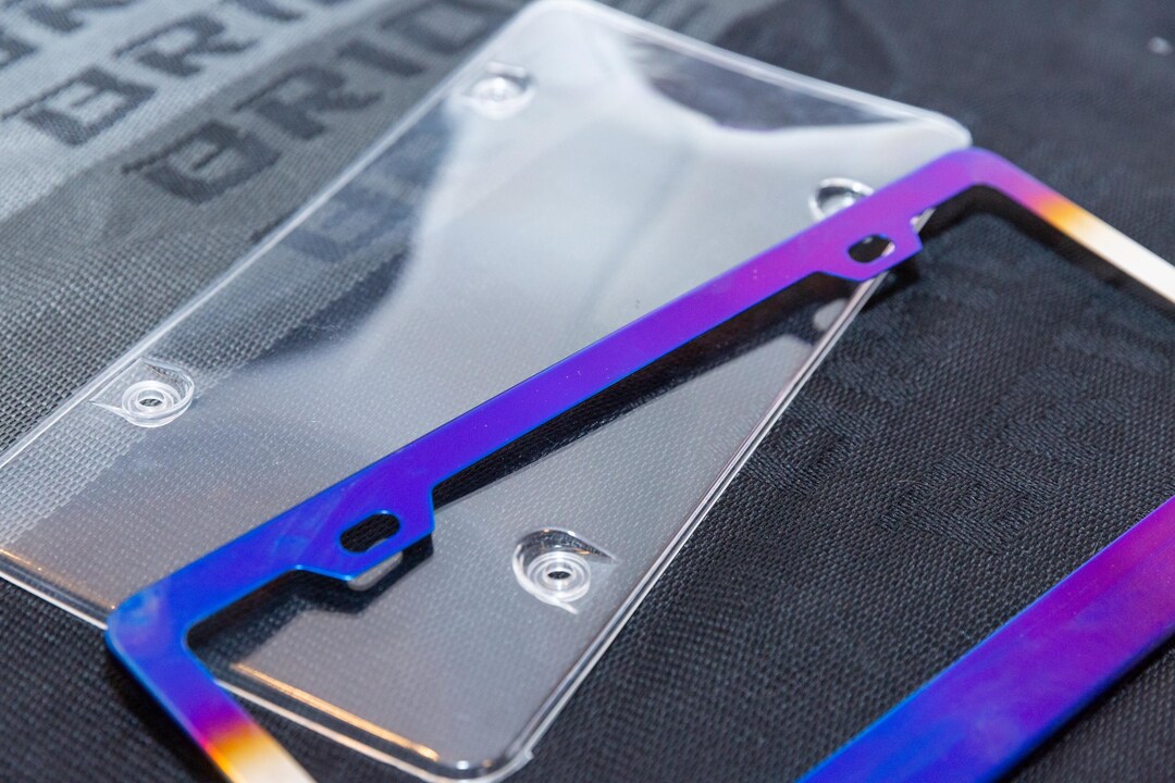 Titanium License Plate Frame With Unbreakable Cover - Etsy