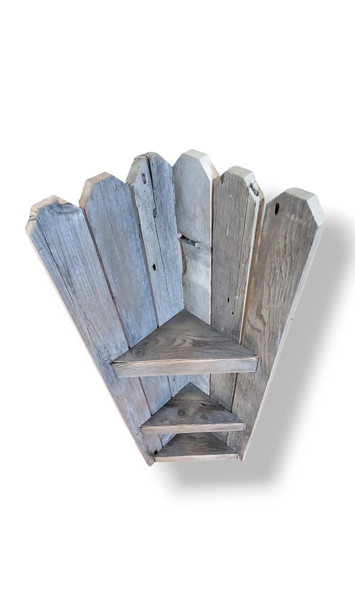 Barnwood Corner Shelf - Etsy