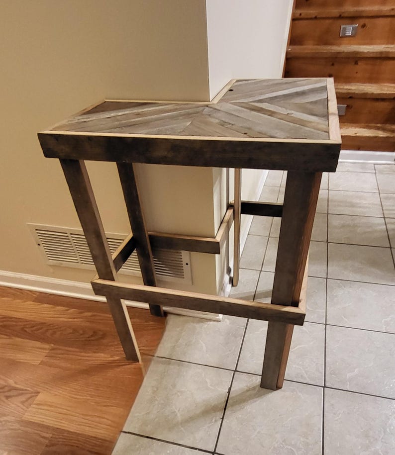 Barnwood Corner Table - Etsy