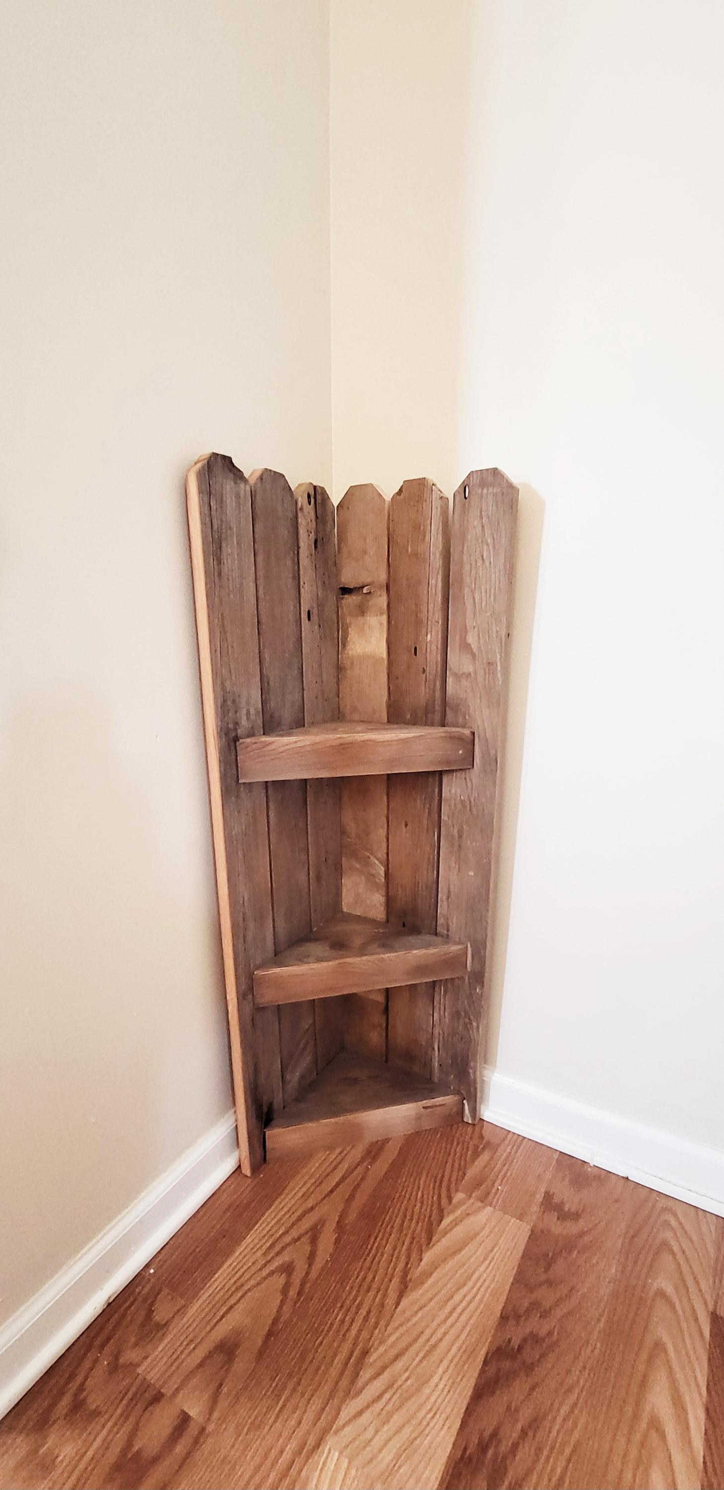 Barnwood Corner Shelf - Etsy