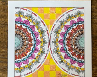 Handmade Mandala Painting - Etsy