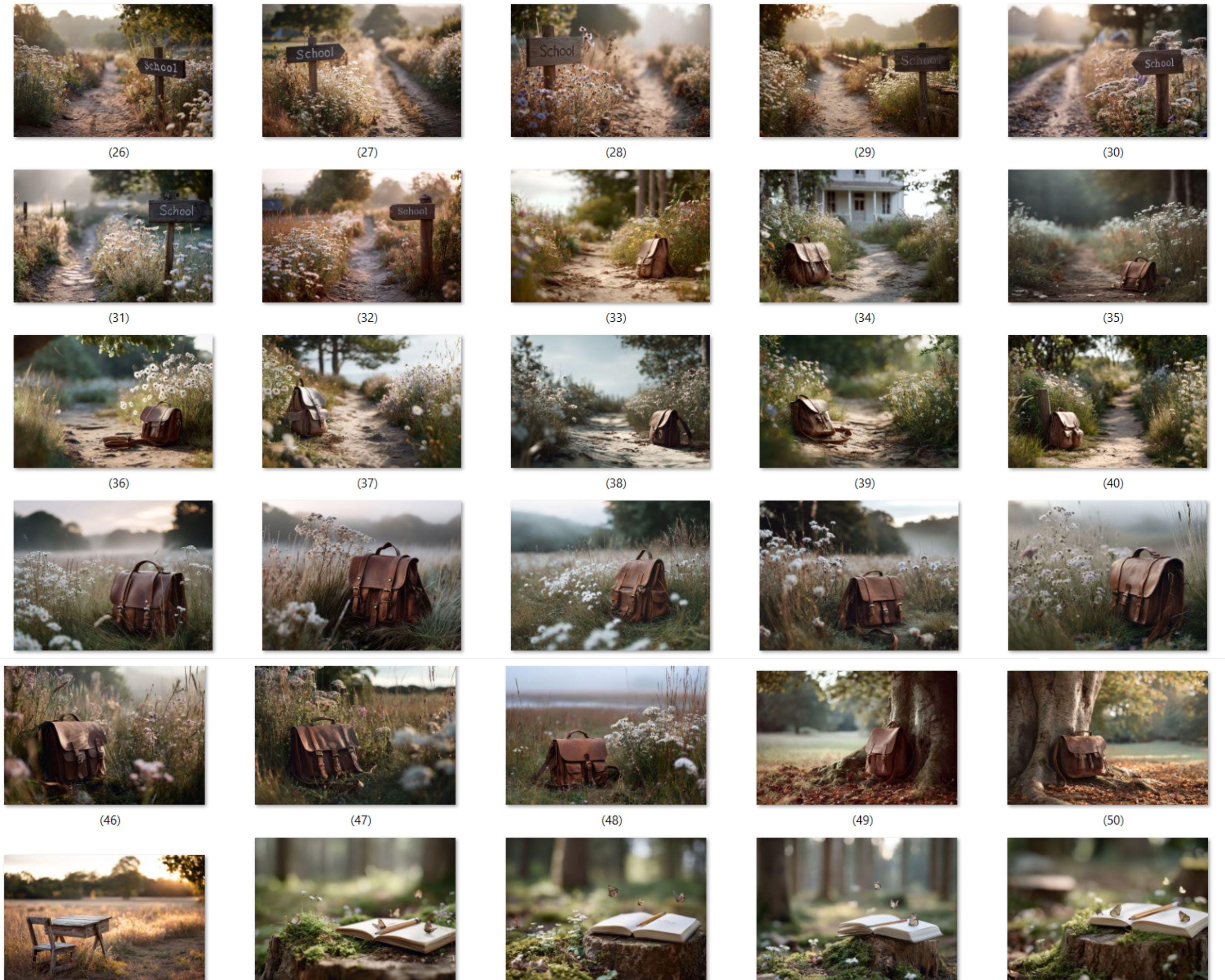 Rustic School Digital Backdrop - First Day Photo Overlays (JPEG Instant ...