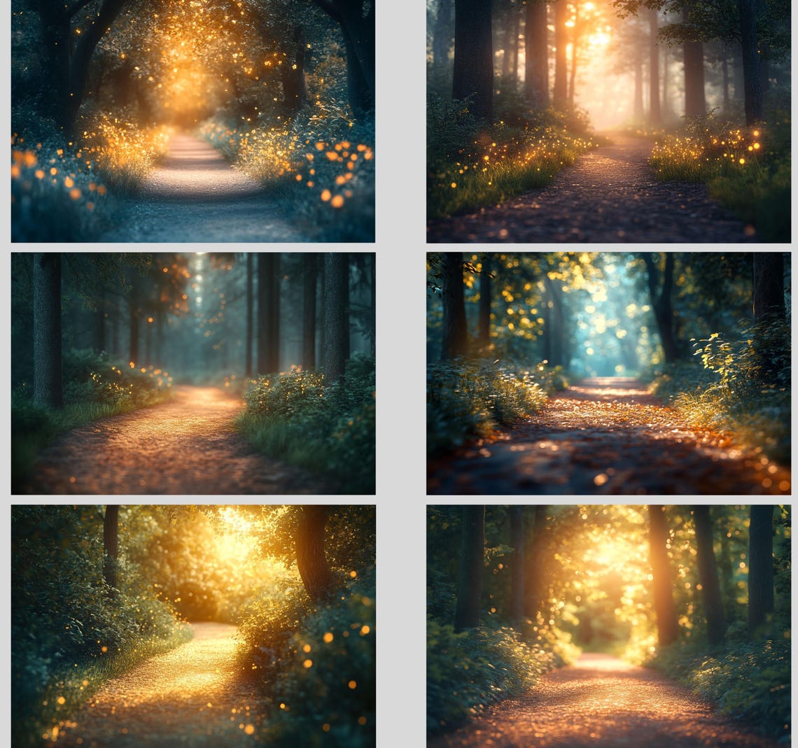 35 Forest Path Digital Backdrop, Forest Backdrop, Forest Path Backdrop ...
