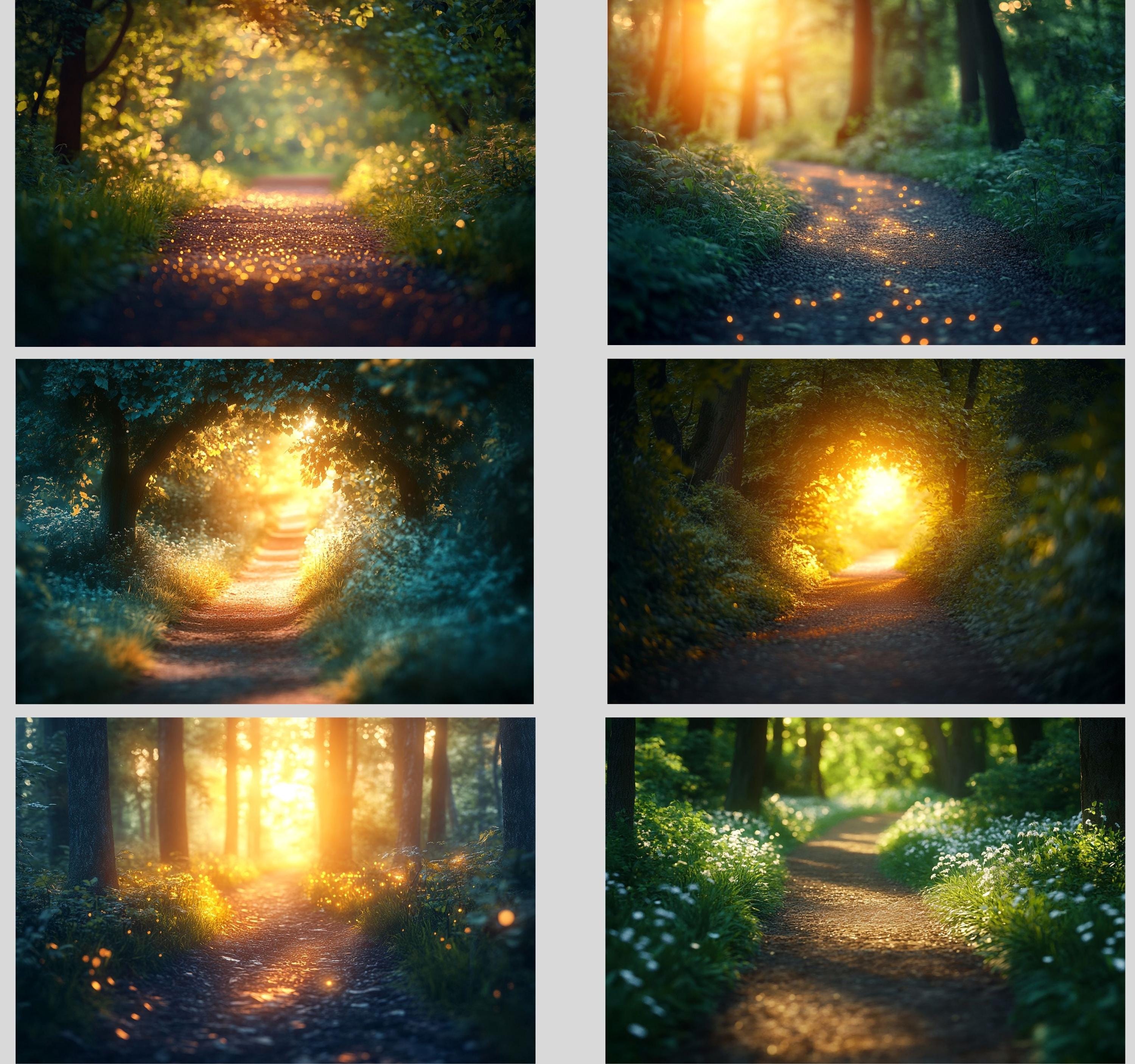 35 Forest Path Digital Backdrop, Forest Backdrop, Forest Path Backdrop ...