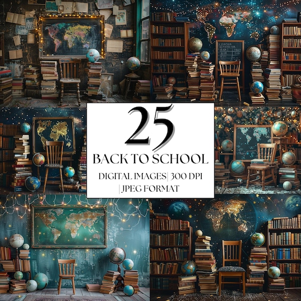 School Backdrop - Etsy