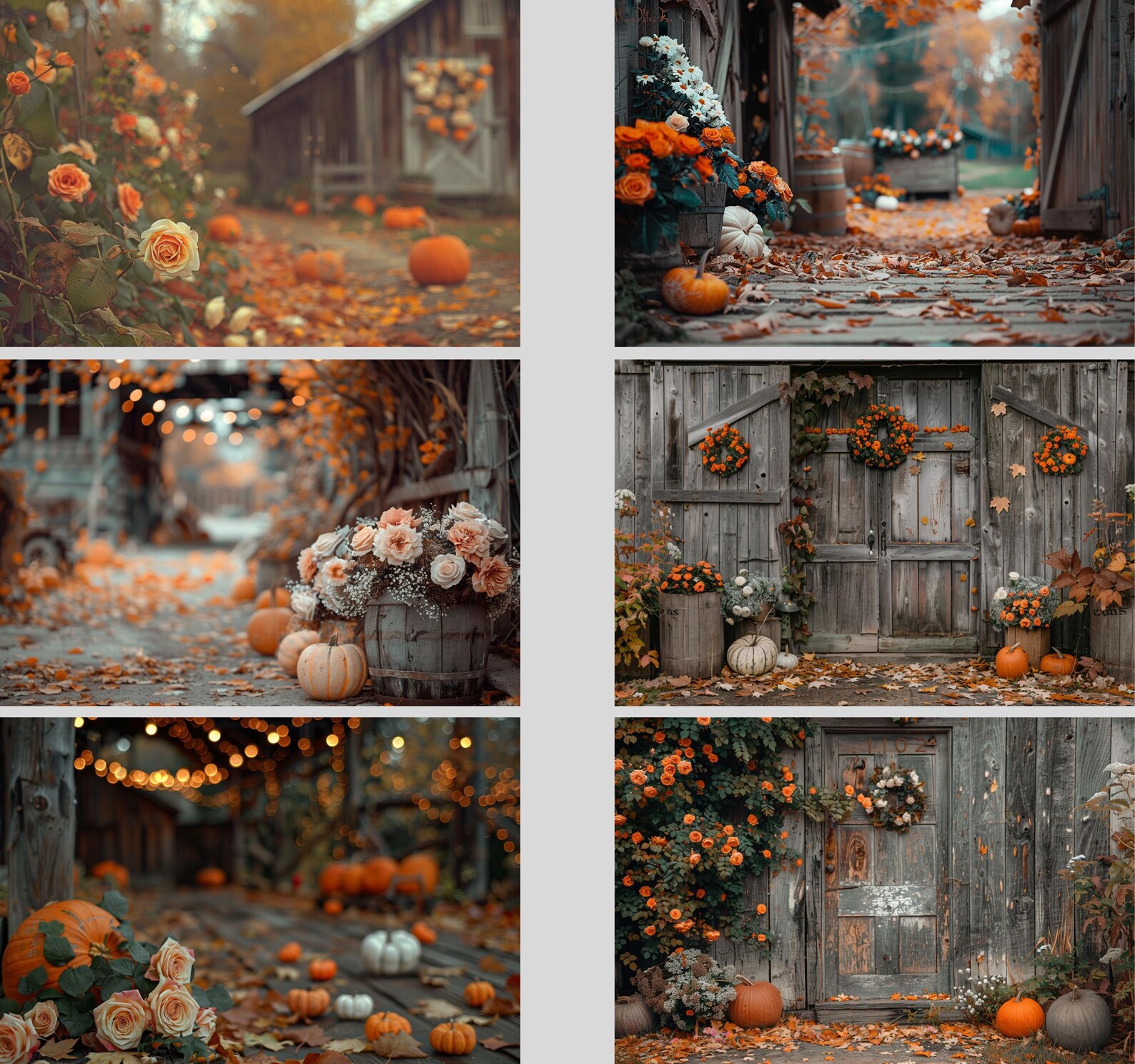 48 Fall Printable Backdrop for Photography Composites, Autumn Pumpkin ...