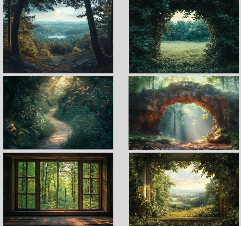 55 Summer Forest Digital Backdrop, Forest Backdrop, Forest Path ...