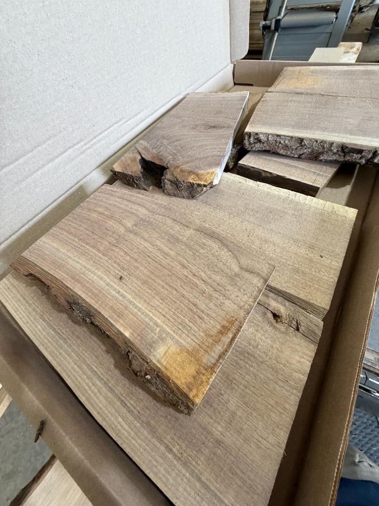 Black Walnut Cutoff Scrap Wood Box – Kiln-dried Hardwood Offcuts for ...