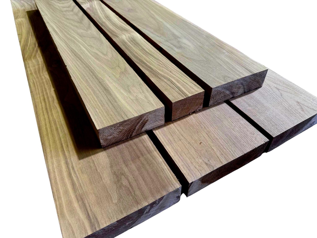 2" Black Walnut Lumber, Kiln-dried, Steamed: S/B Grade Hardwood Boards ...