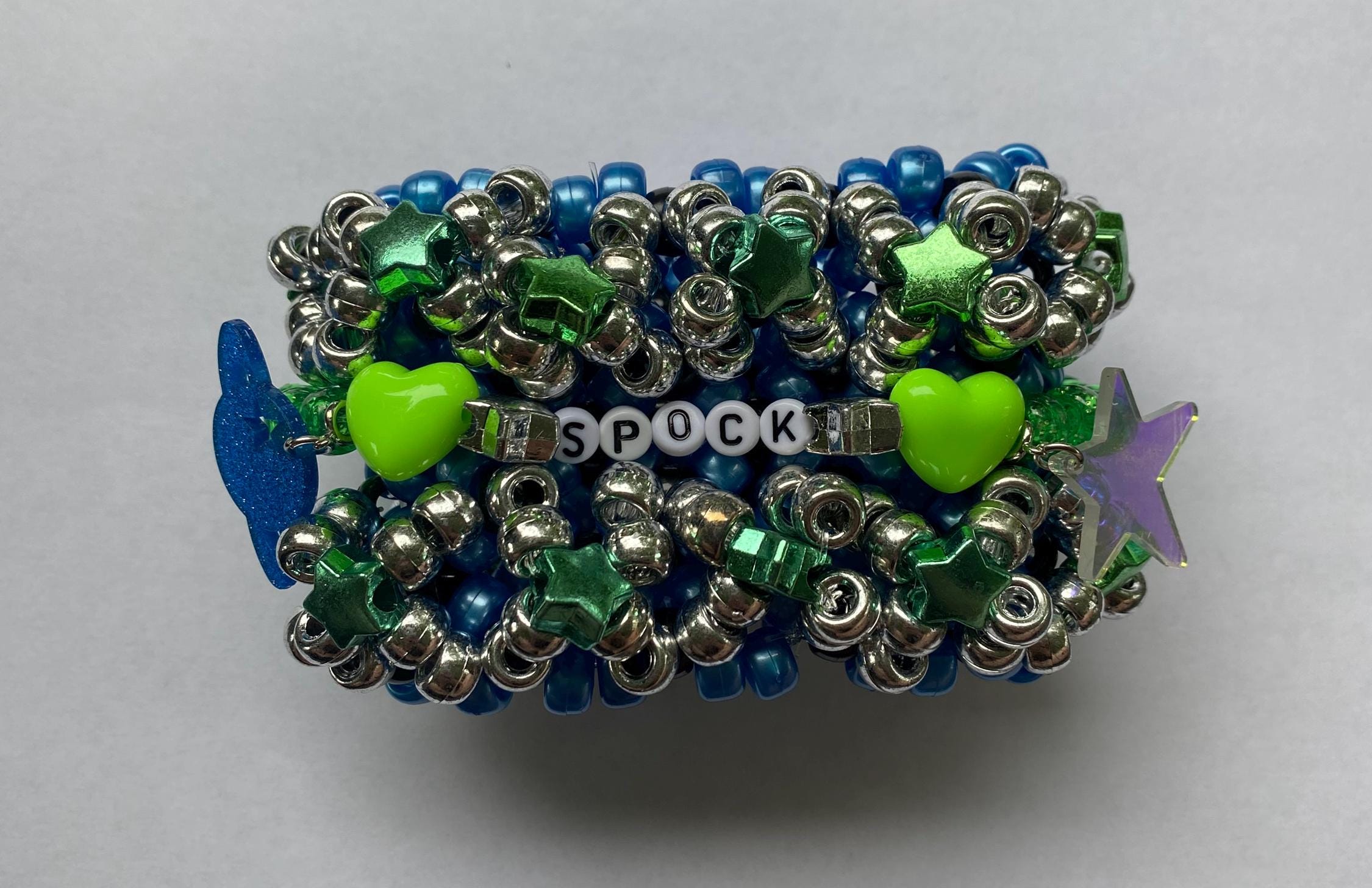 Spock star Trek Inspired Mini Rotating Kandi Cuff - Etsy
