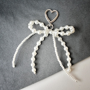 Pearl Tassel Bag Charm Keychain| Unique Accessory for Purses and Keys ...