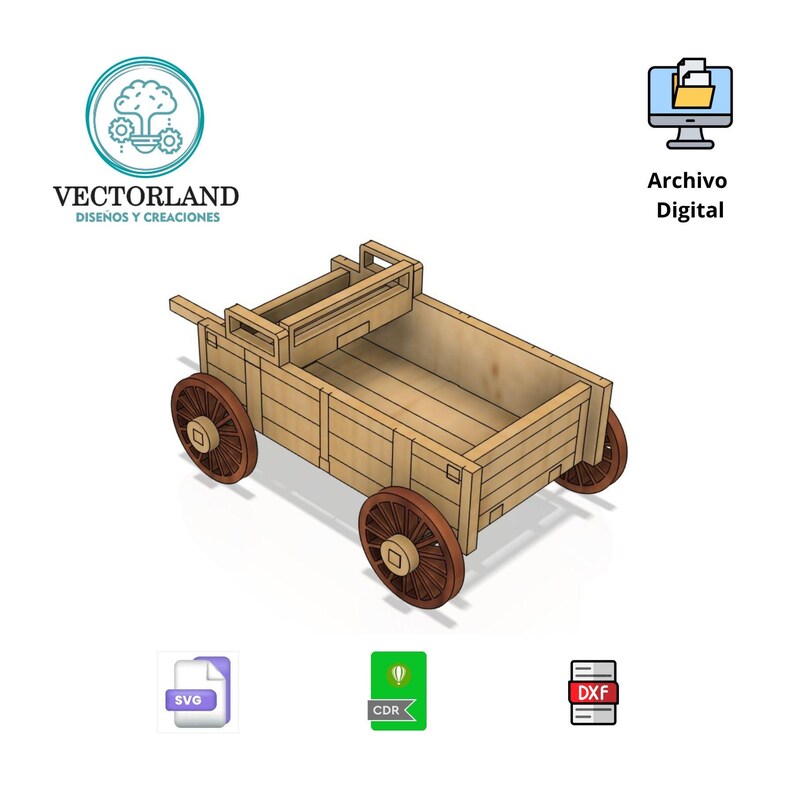 Wagon, Wild West SVG / DXF / CDR / Scaled for 28mm to 34mm Miniatures ...