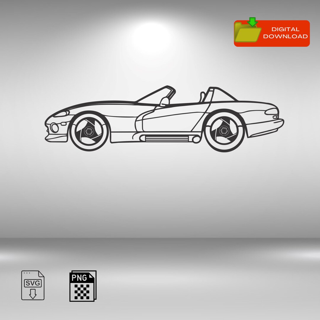 Viper RT, Sticker, Stickers, Classic Cars, Vintage, Wallart, Logos ...
