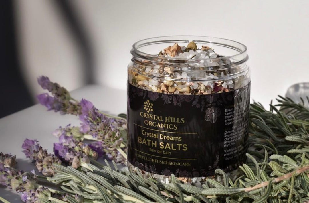 Crystal Dreams Bath Salts, Botanical, Crystal Infused, Bath Gifts, Bath ...