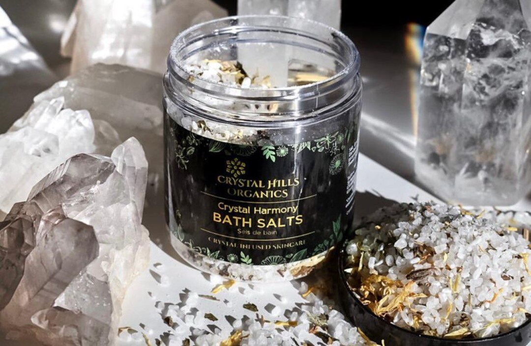 Crystal Harmony Bath Salts, Botanical Bath Salts, Crystal Infused, Bath ...