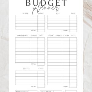 Customizable Budget Planners for 12 Months – Organize Your Finances ...