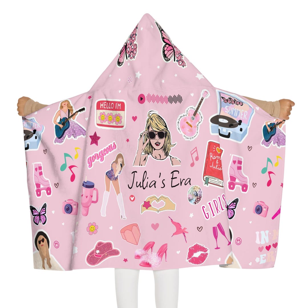 Personalized Girls Hooded Towel, Custom Name Bath Towel for Girls, Gift ...