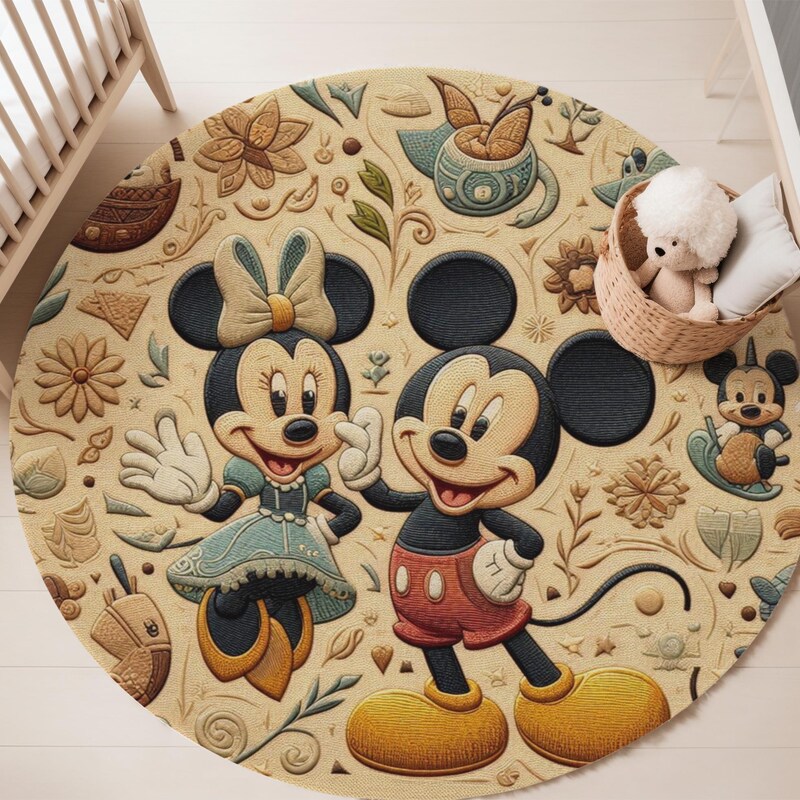 Mickey Mouse Rug - Etsy