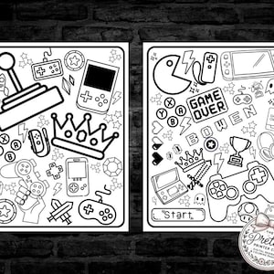 Gamer Personalized Coloring Sheets, Coloring Pages, Kid's Coloring ...