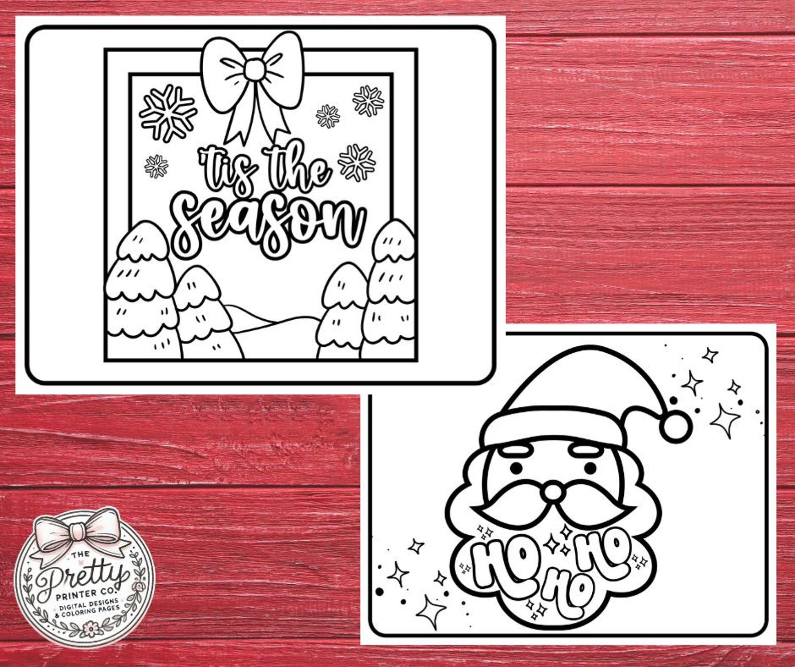 Holiday Coloring Pages, Instant Download, Coloring Pages for Kids ...