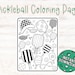 Preppy Pickleball Coloring Page, Instant Download, Kid's Coloring ...