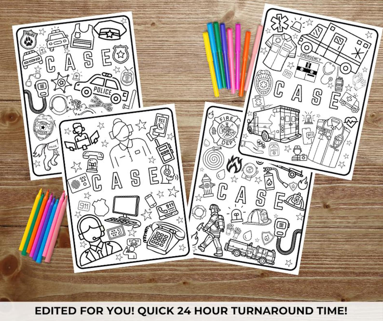 First Responder Coloring Pages, Police Officer Coloring Page ...