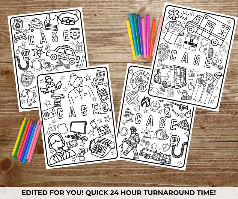 First Responder Coloring Pages, Police Officer Coloring Page ...