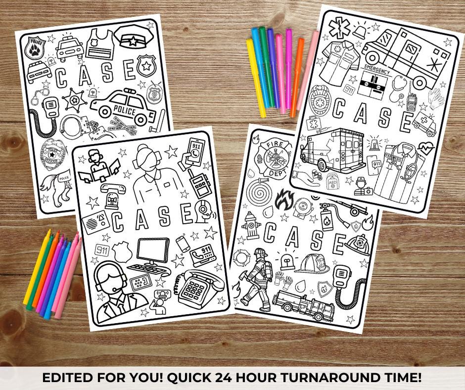 First Responder Coloring Pages, Police Officer Coloring Page ...