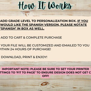 Back to School Coloring Page, Customized With Any Grade, Back to School ...