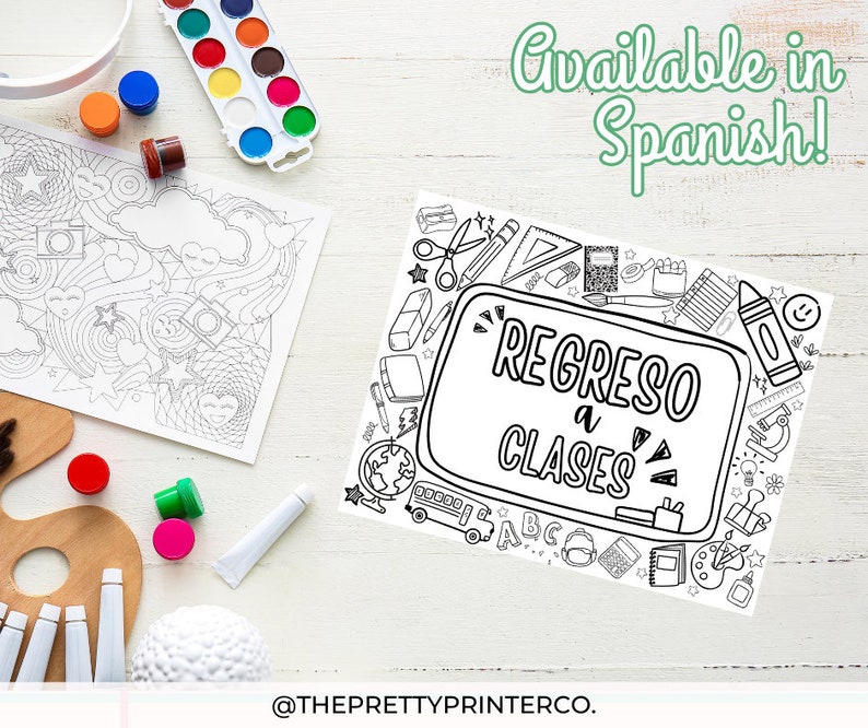 Back to School Coloring Page, Student Activity Page, First Day of ...