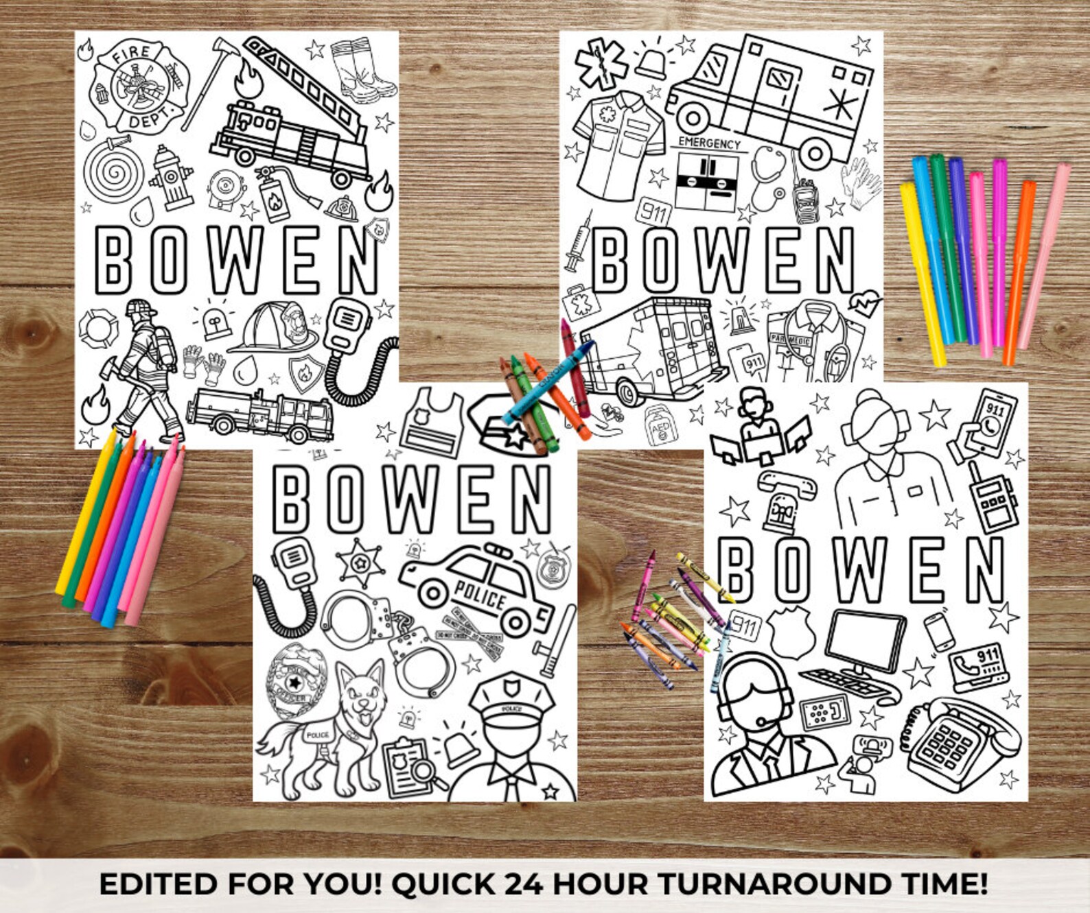 First Responder Coloring Pages, Police Officer Coloring Page ...