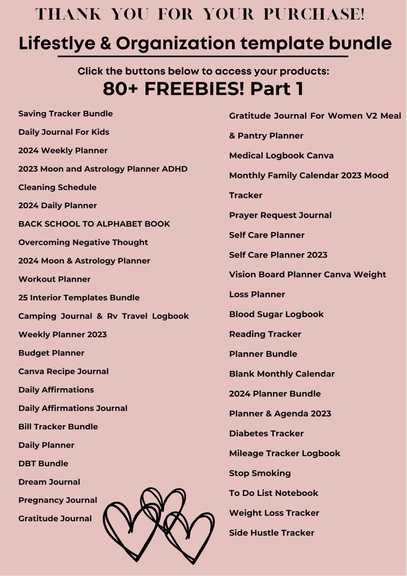 400+ Planner Templates | Planner PDF Bundle | Editable Canva Planners ...
