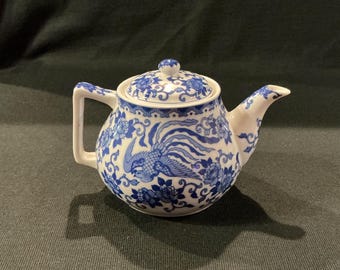Vintage Phoenix Bird Blue & White Porcelain Creamer Japan - Etsy