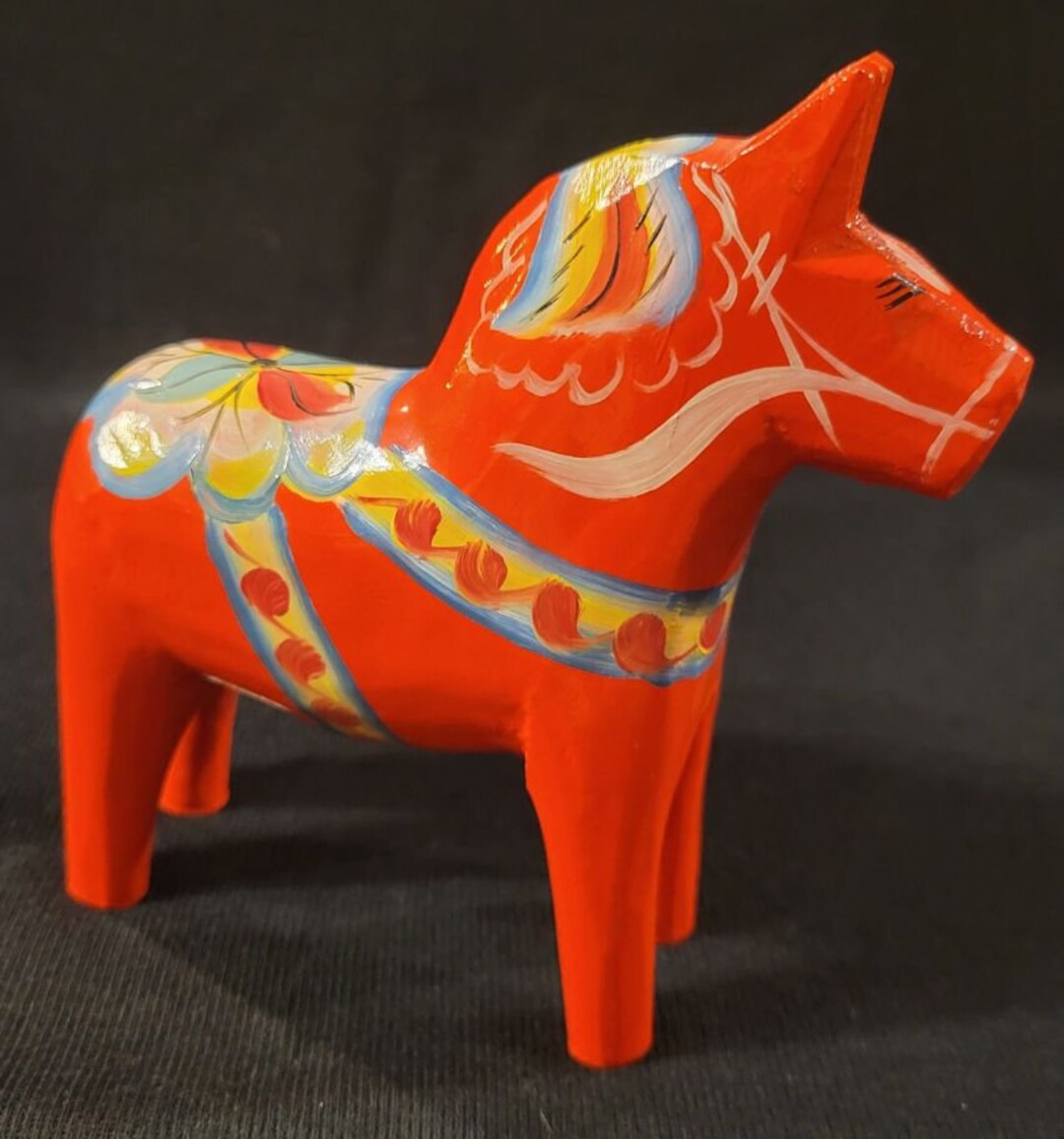 Vintage Akta Dalahemslojd Horse Siljans Tra Sweden - Etsy
