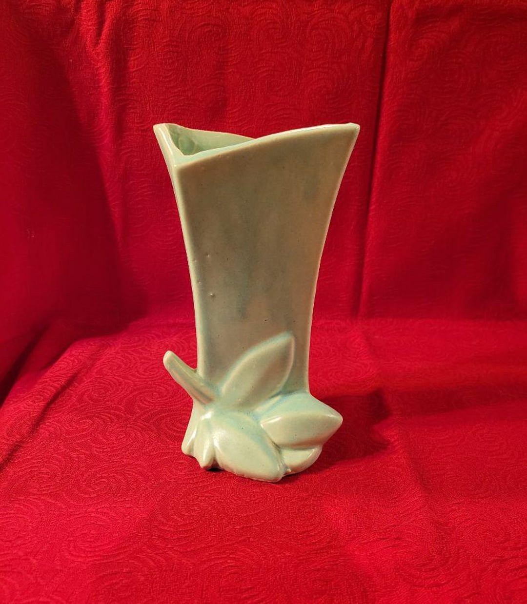 Vintage 1930's Nelson Mccoy Pottery Blue Lily Bud Vase - Etsy