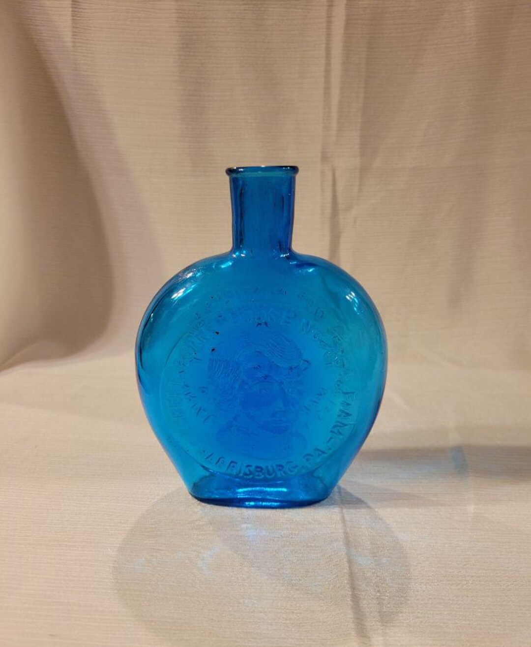Vintage Blue Clevenger Brothers Glass Bottle Masonic Lodge 464 ...