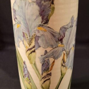 Vintage 1984 Santa Barbara Ceramic Design Pottery Iris Vase 12" - Etsy