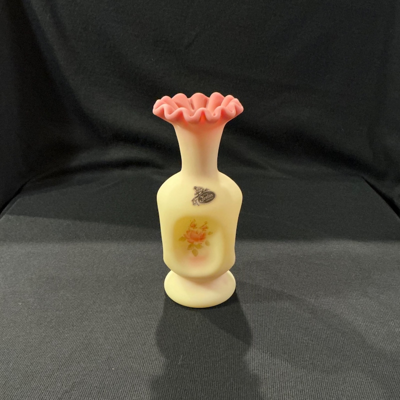 Burmese Rose Fenton Glass - Etsy