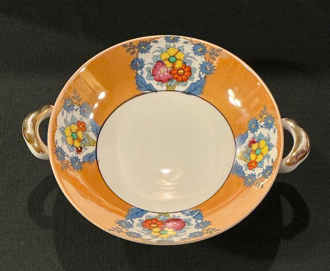 Vintage 1930’s Art Deco Morimura Brothers Noritake Japan Peach ...