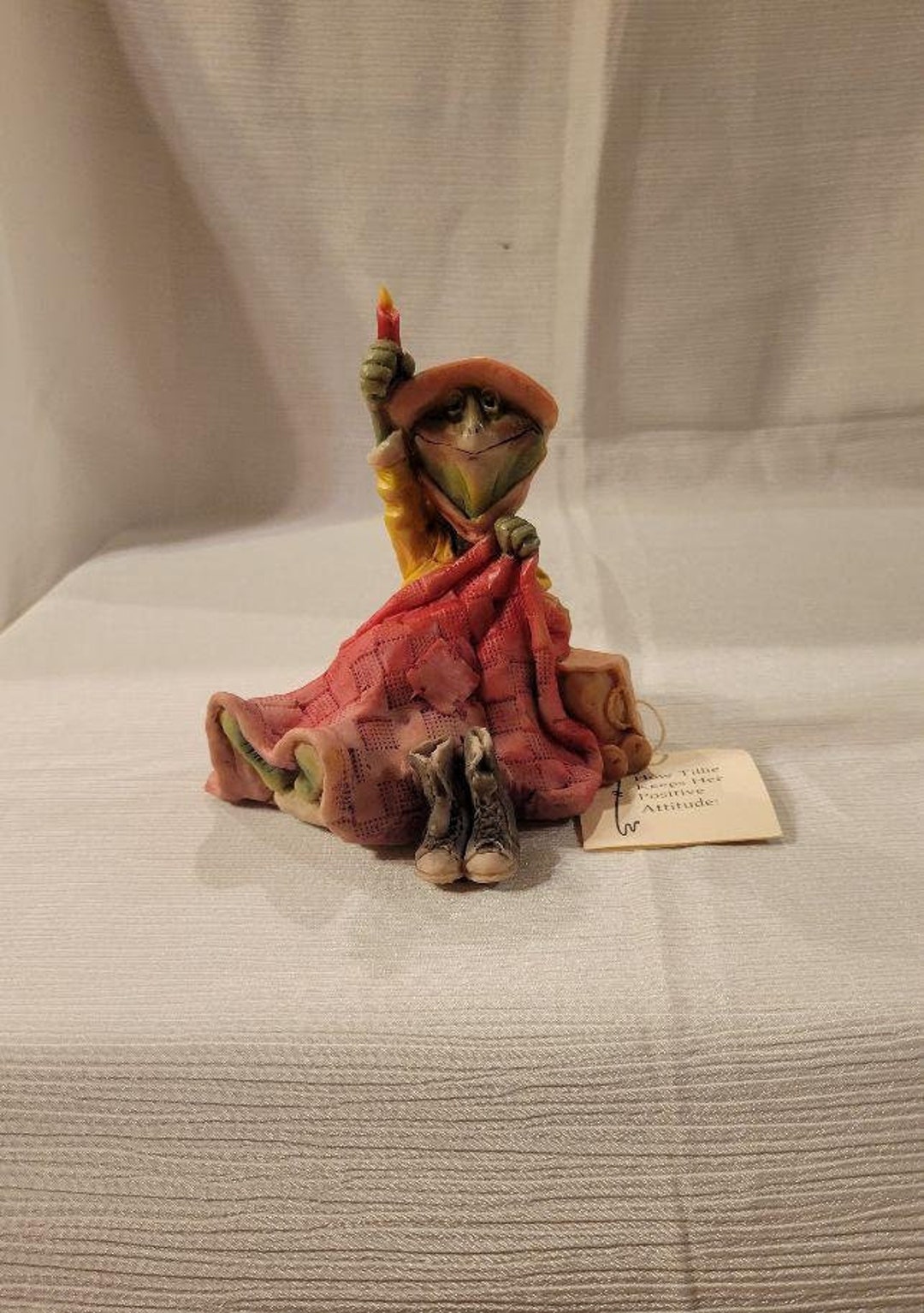 Vintage Tillie the Homeless Frog Lighting the Dark Figurine by Jessica ...