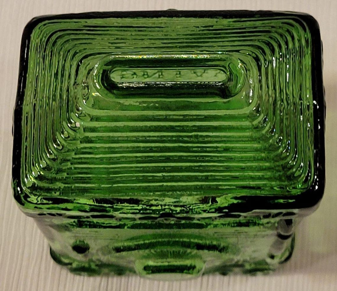 Vintage 1970's Wheaton Glass Green Glass Savings Still Bank - Etsy