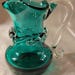 Vintage Green Hand Blown Pilgrim Glass Pitcher - Etsy