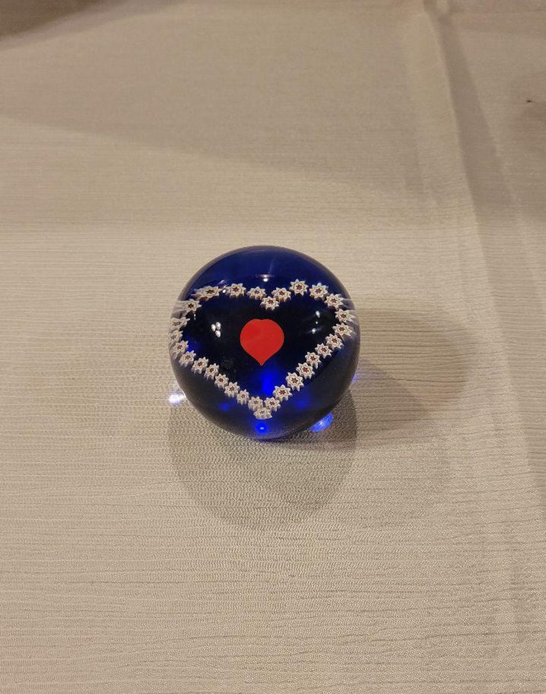 Vintage 1980's Cobalt and White Signed Caithness Scotland Art Glass ...