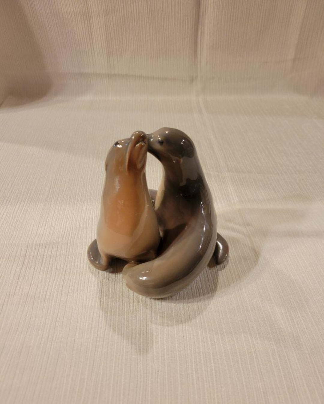 Vintage 1930's Royal Copenhagen Denmark Sea Lion Pair Figurine #2519 - Etsy