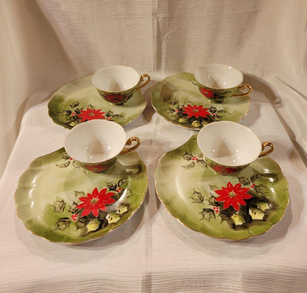 Set of 4 Vintage 1960's Limited Edition Hand Painted Lefton China ...