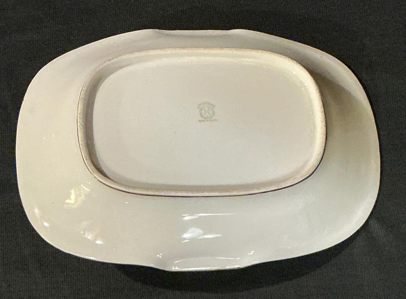 Vintage Noritake Morimura Brothers Porcelain Lusterware Handled Tray ...