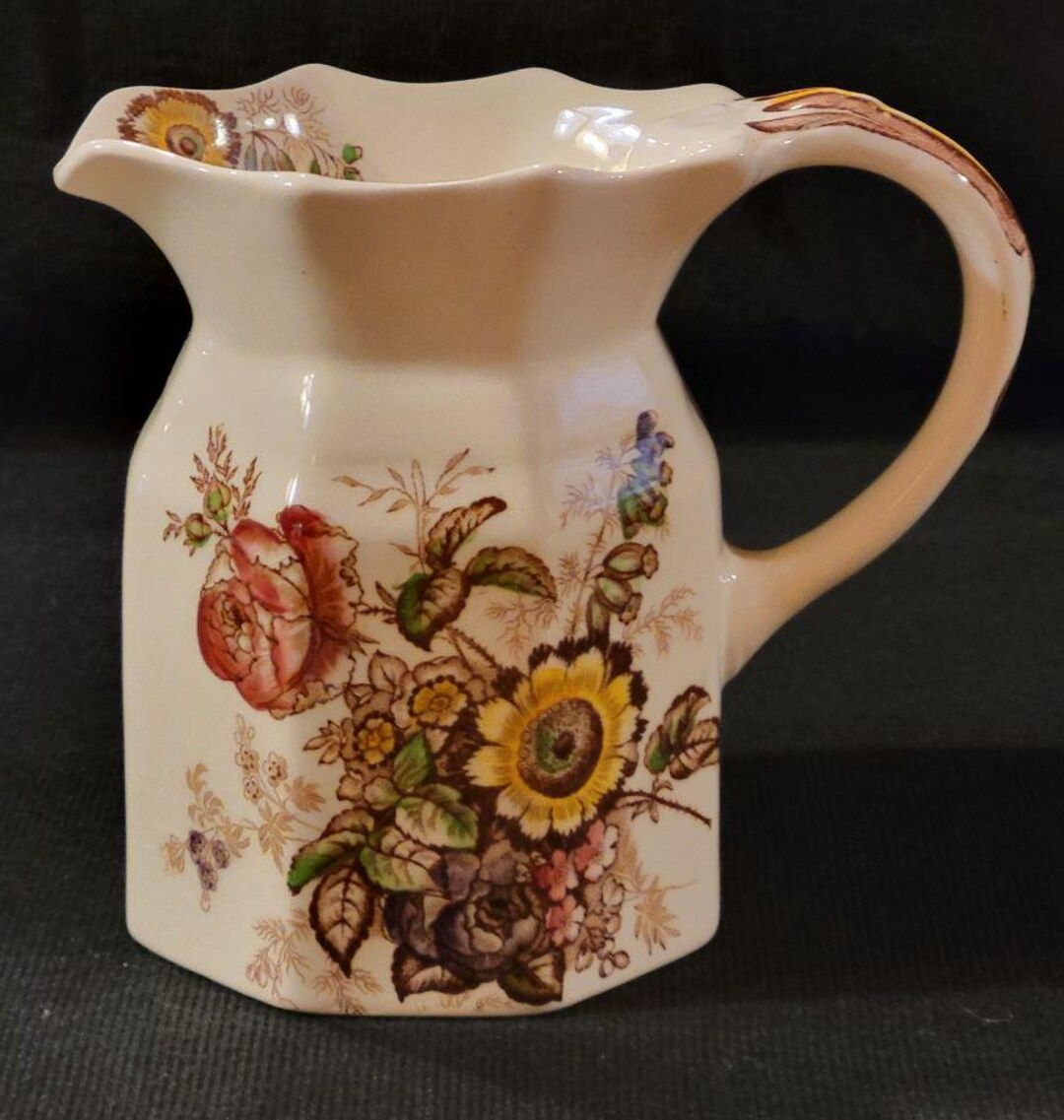 Vintage 1950's Masons Ironstone England Friarswood Pitcher - Etsy