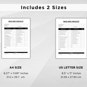 Editable New Hire Checklist Template. New Employee Checklist Small ...