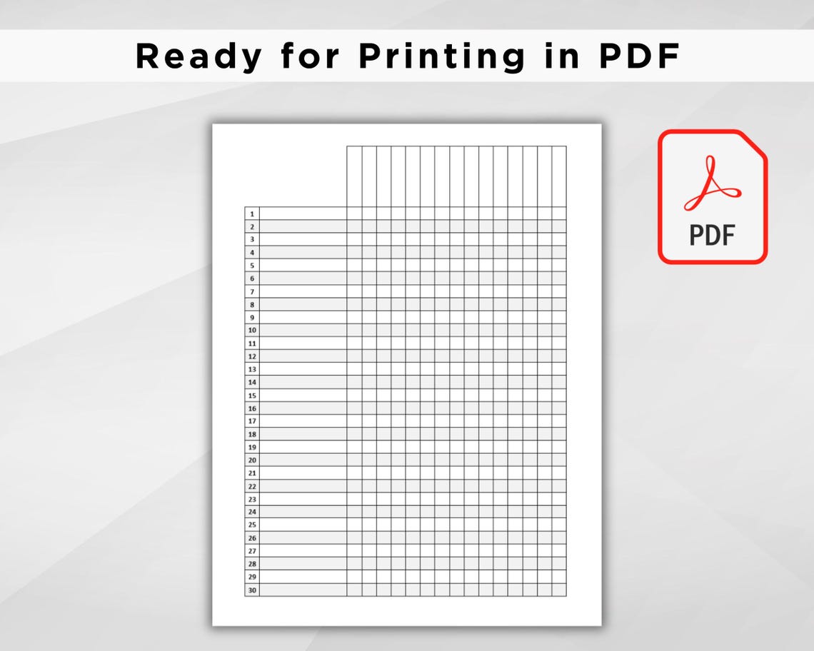 EDITABLE Class Record Printable Class Attendance Sheet Grade Log Class ...