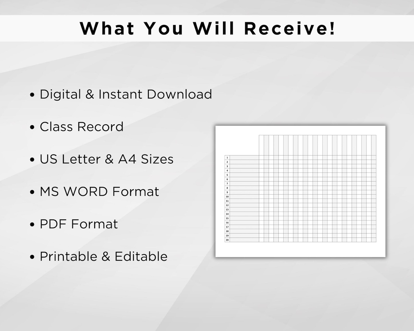 Class Record. Grade Book. Grade Tracker. Teacher Grade Book. Class ...
